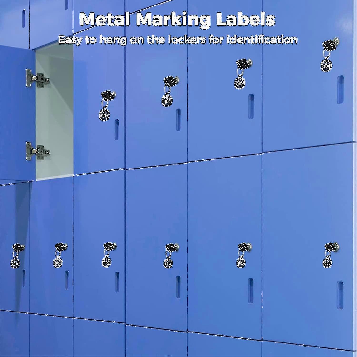 Anjetan Numbered Tags, 100 Pcs Number 001-100 Stamping Number Tags ...