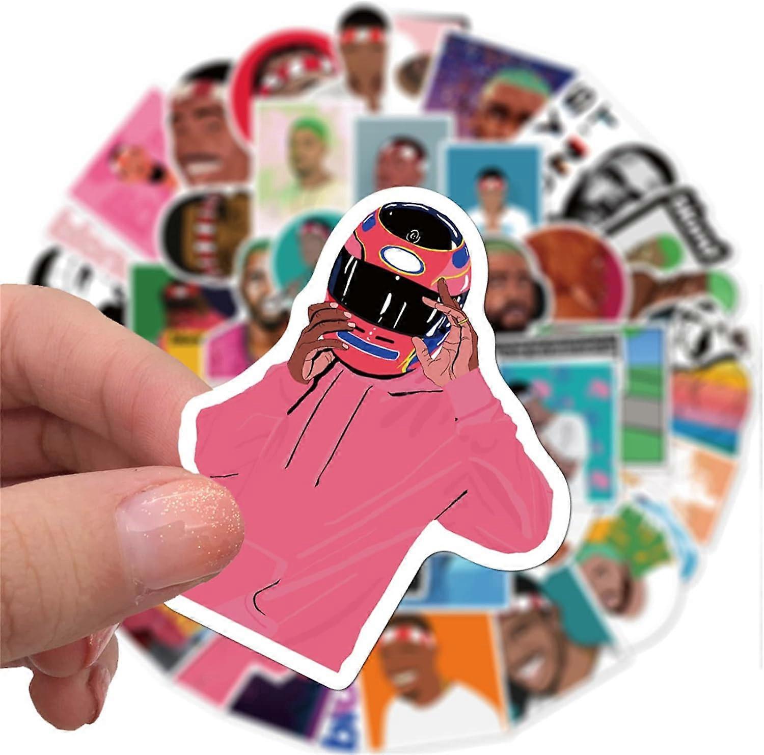 50 Pcs Frank Ocean Stickers,American Hip hop Singer Stickers Waterproof ...