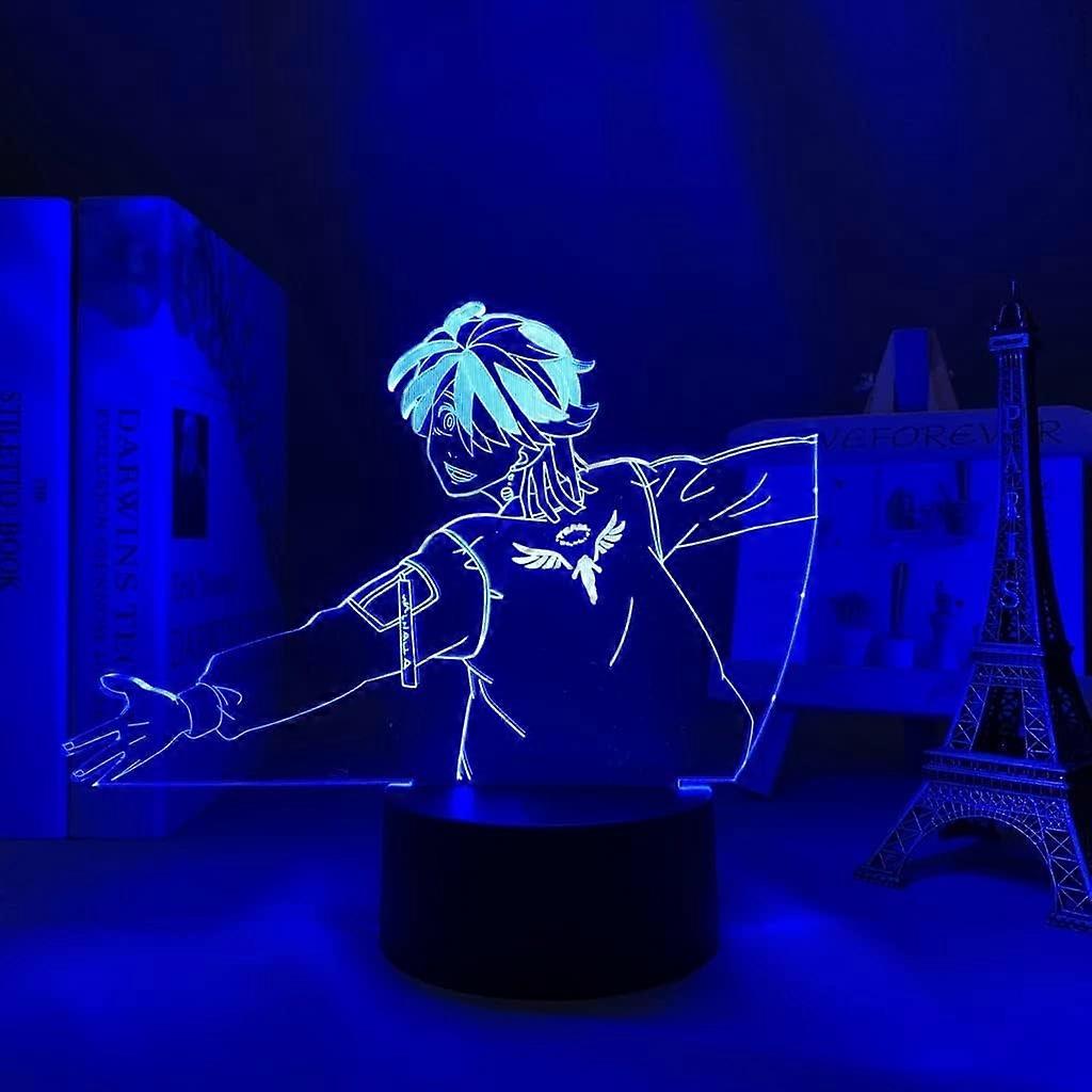 Anime Tokyo Revengers Kazutora Hanemiya Figure LED lamp 3D Night Light ...