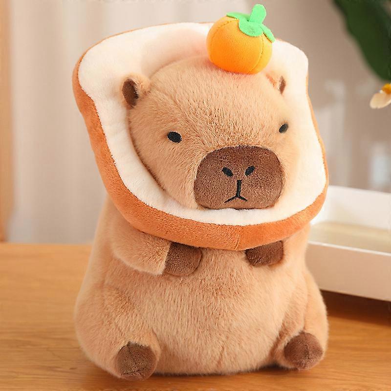 Capybara Plush Toy Simulation Nose Drop Capibara Boba Bread Fruit Bread ...