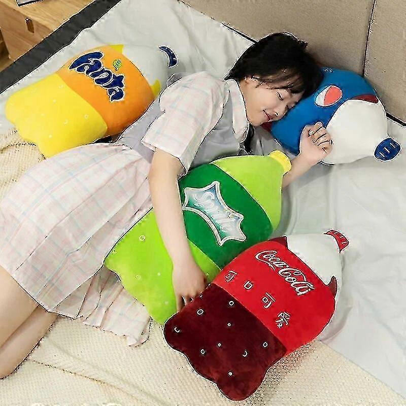55cm Simulation Carbonated Drink Plush Pillow Funny Sprite Cola Fanta ...