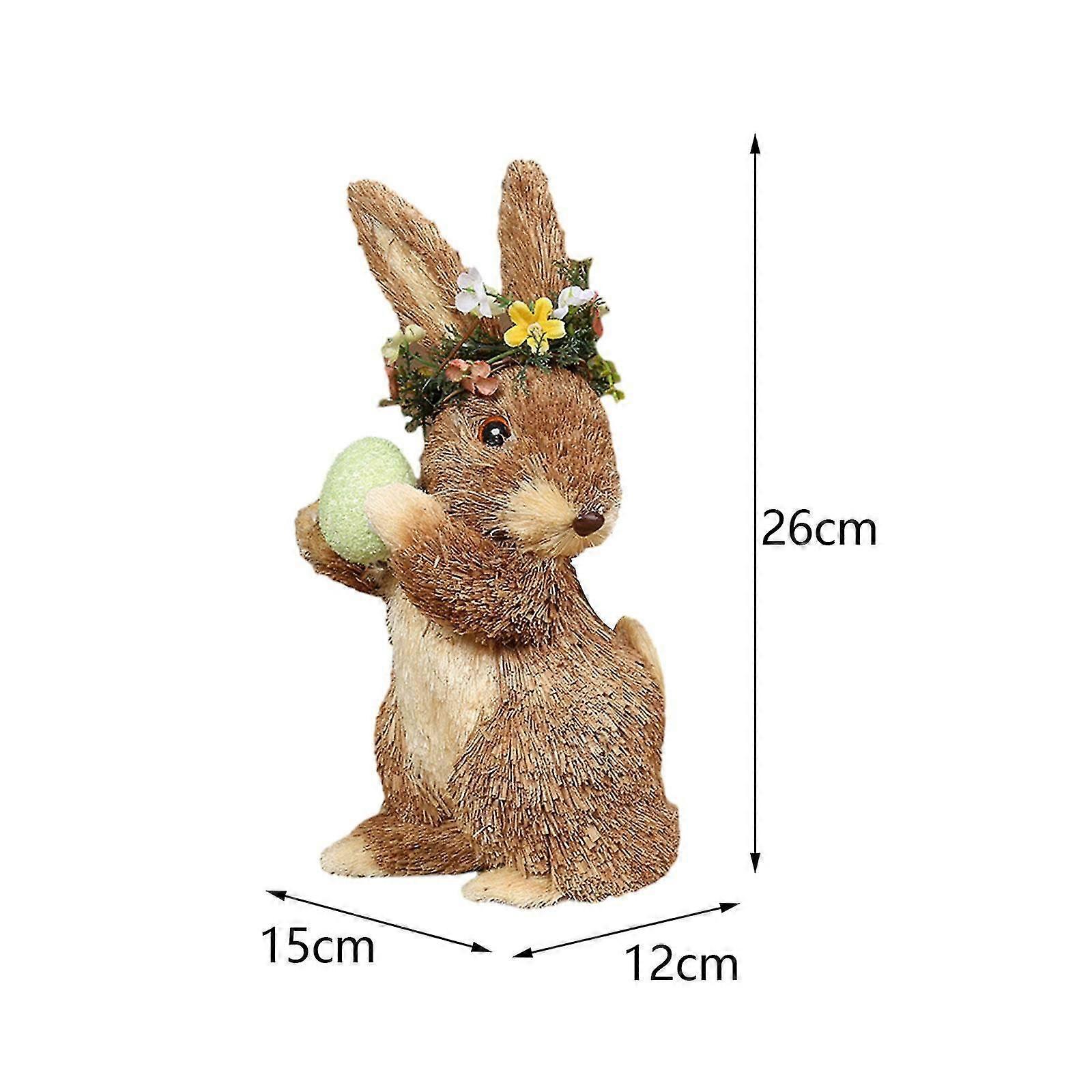 Easter Rabbit Sculpture, Easter Bunny Ornament Ornament Animal Figures ...