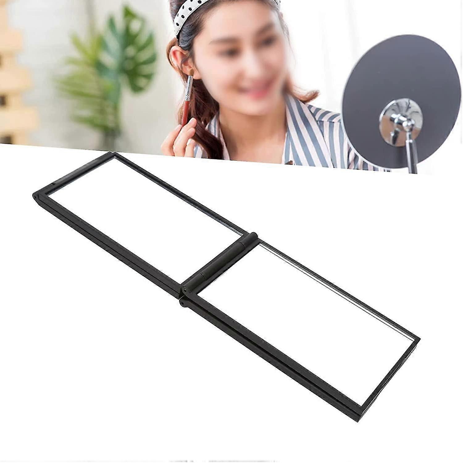 4 Way Mirror, 360 Degree Handheld Desktop 4 Panel Mirror Way Mirror for ...