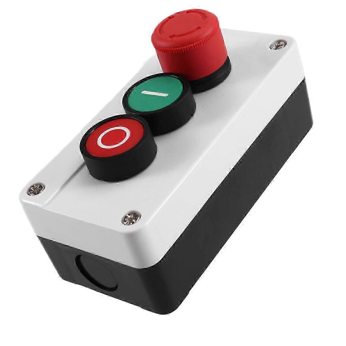 CNC Push Button Switch Control Box Waterproof Button Indicator Light ...