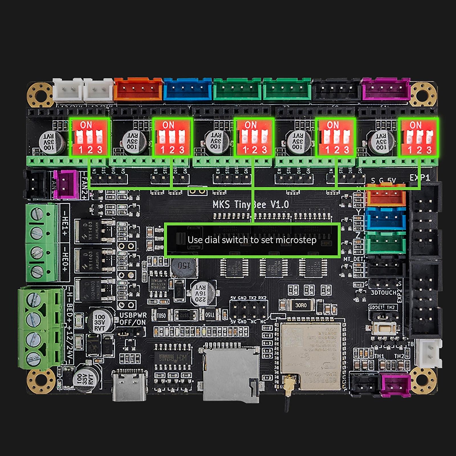 Mks Tinybee Motherboard Esp32-wroom-32u 8m Flash Esp32-d0wd-v3 Chip ...