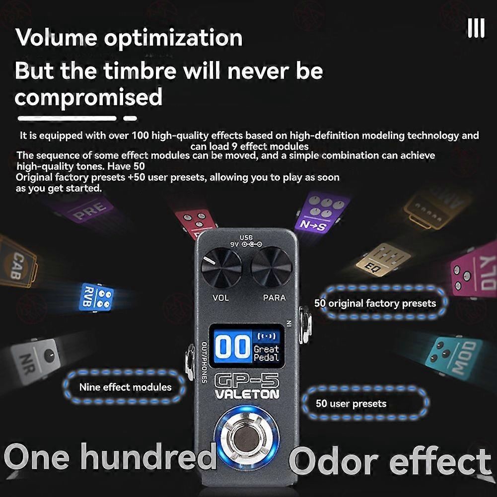 VALETON GP-5 Super Compact Multi-Effects Processor NAM/IR Loader Pedal ...