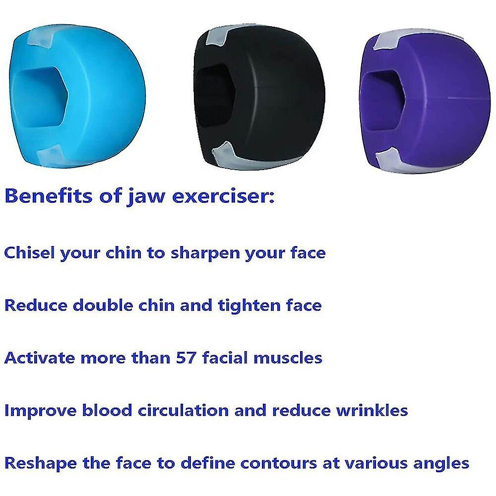 Jaw Trainer For Face, Reshaping Jawline, Toning Chin, Massaging Muscles ...