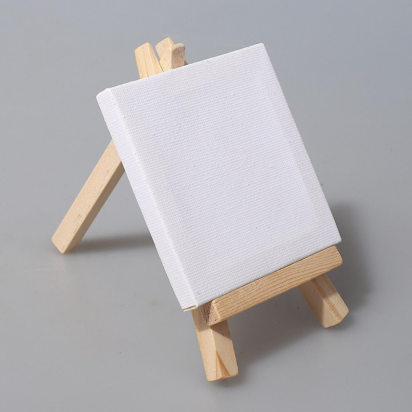 Artists 3 Inch X3 Inch Mini Canvas & 5 Inch Mini Easel Set Painting ...