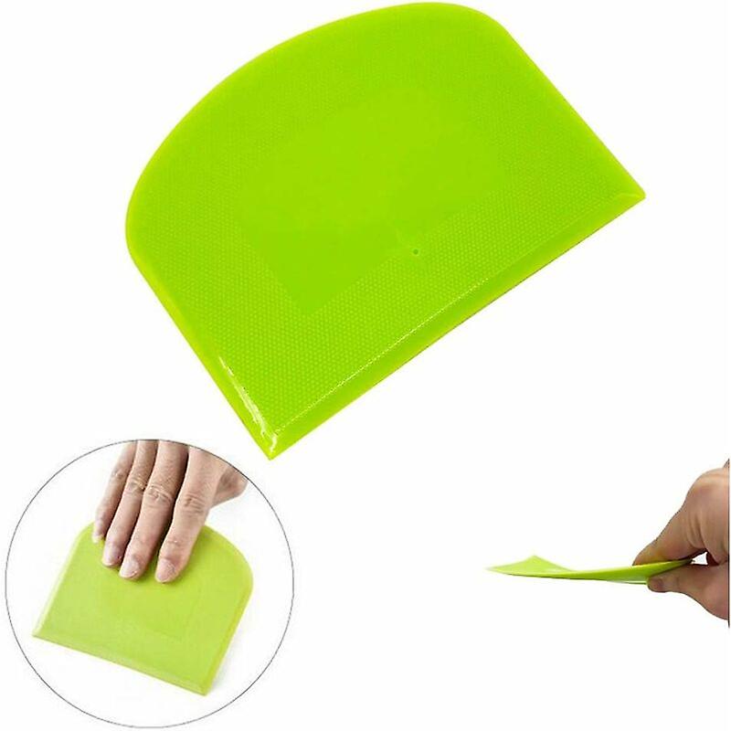 2 Pieces Dough Scraper Bowl Scraper Food Safe Plastic Dough Cutter ...