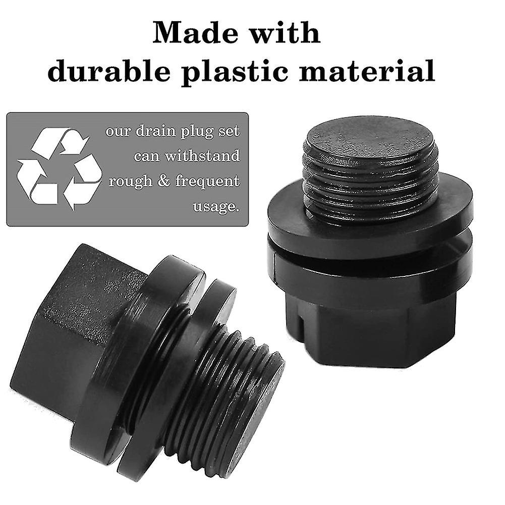 4 Pack Drain Plugs with O-Rings Pump Plug Pool Filters Replacement Pool ...