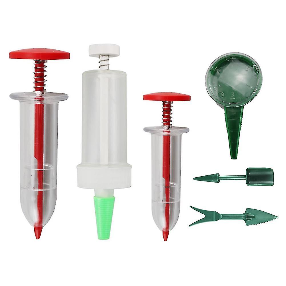 6pcs Mini Sowing Seed Dispenser Manual Syringe Seeder Sower Set ...