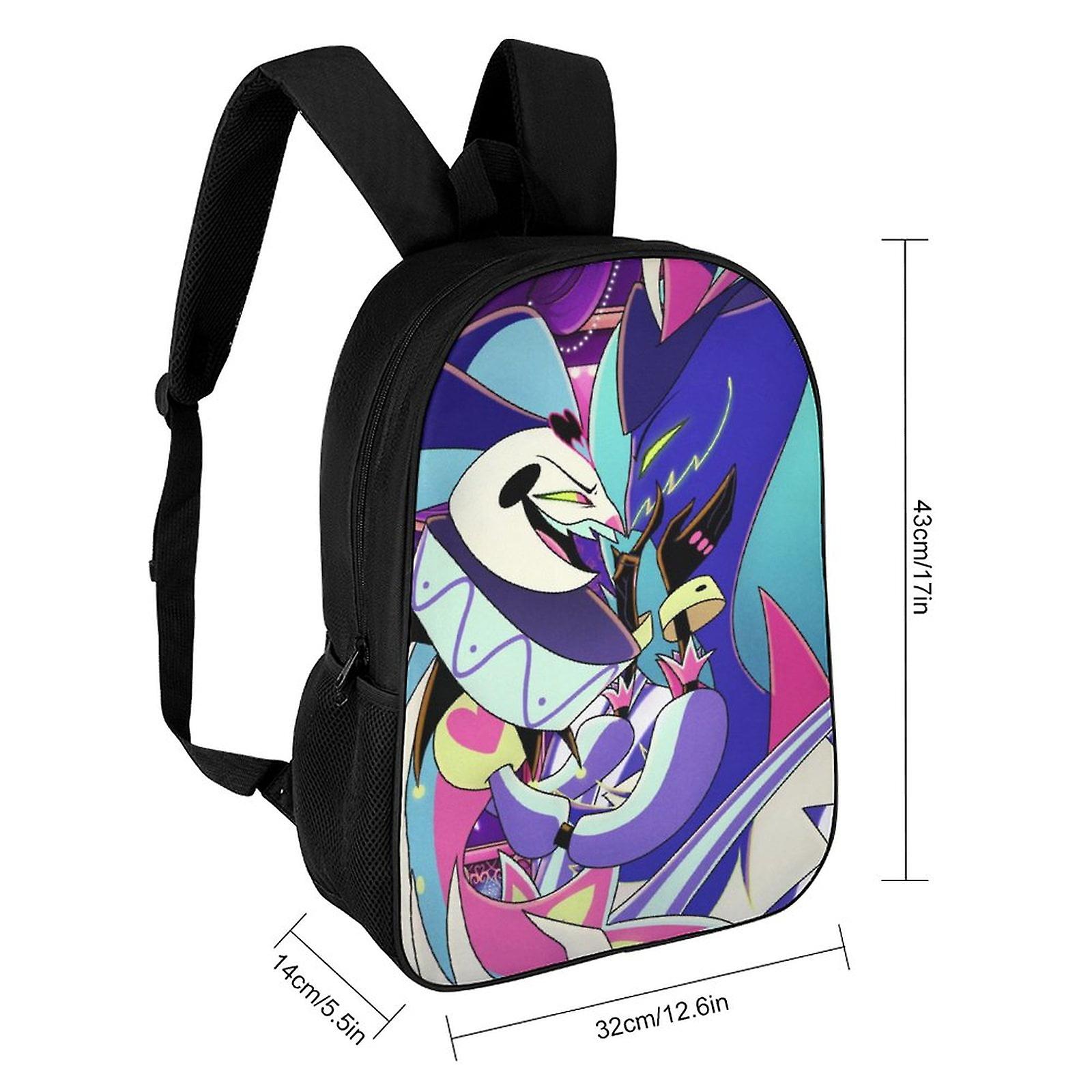Animated Helluva Boss Backpacks Basic Shoulder Daypack Bookbag Satchel ...