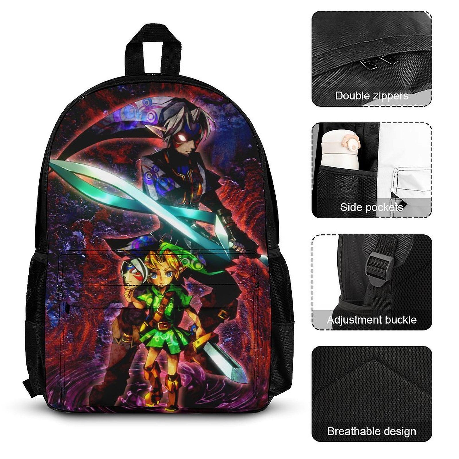 Legend Of Zelda Backpack 3 Piece Set Laptop Backpack with Pencil Case ...
