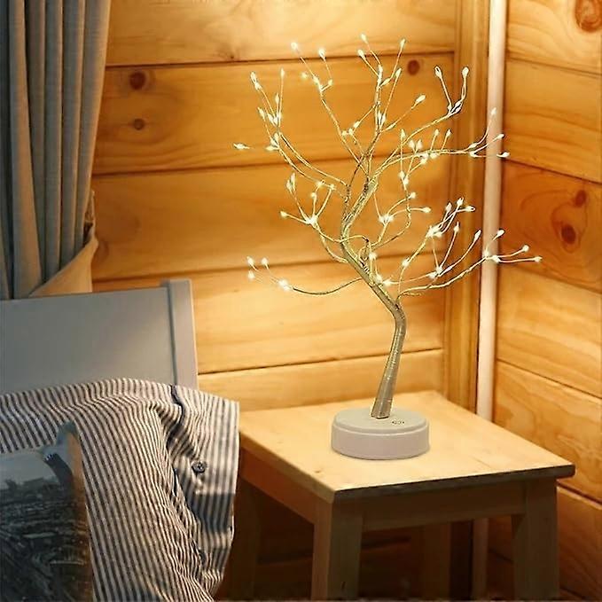 LED Light Tree, 108 LED Beads Night Lights, Adjustable Branches DIY ...