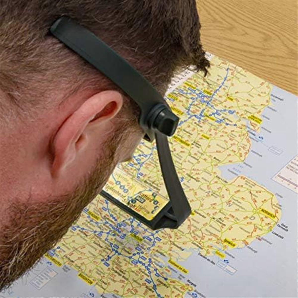 Slimline Headband Magnifier with 4 Lenses, Assisted Repair of Head ...