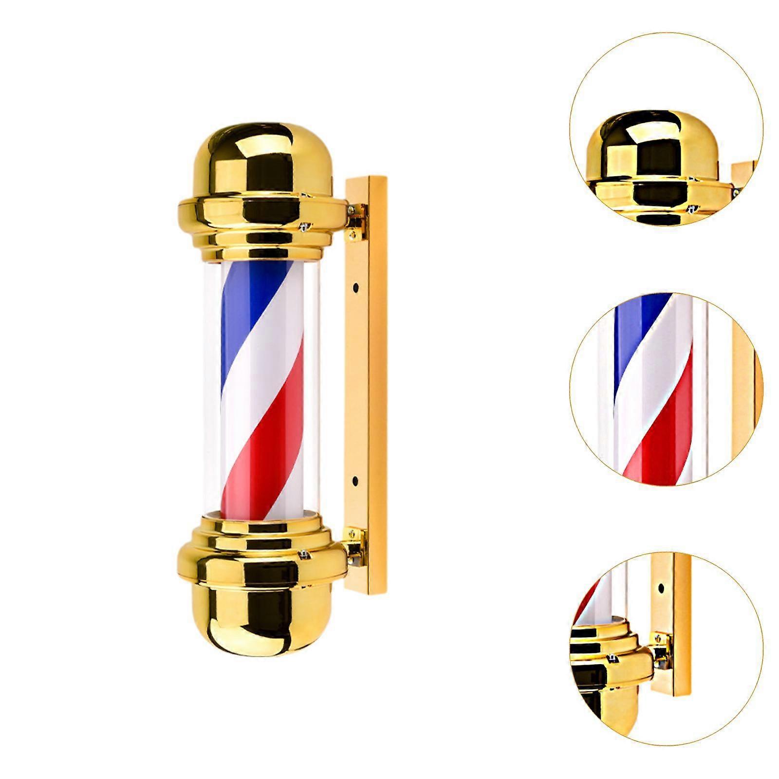 Barber Pole Light Barbershop Rotating Light Fixture for Hairdressing ...