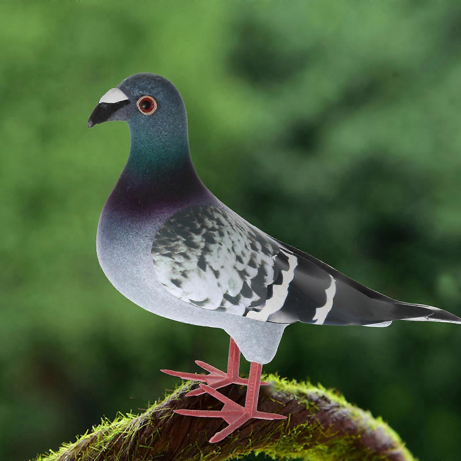 Artificial Feathered Pigeon Fake Dove Artificial Foam Bird for ...