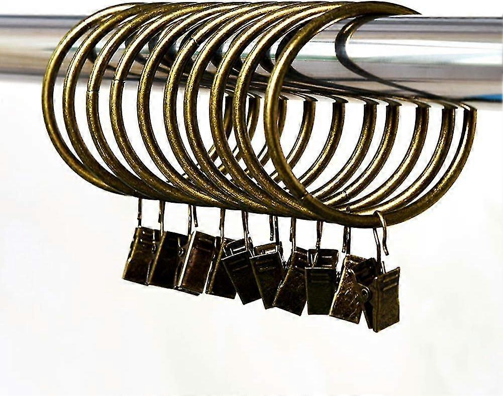 60 Pack Rustproof Round Curtain Rings 1.26 Inch Inner Diameter Solid ...