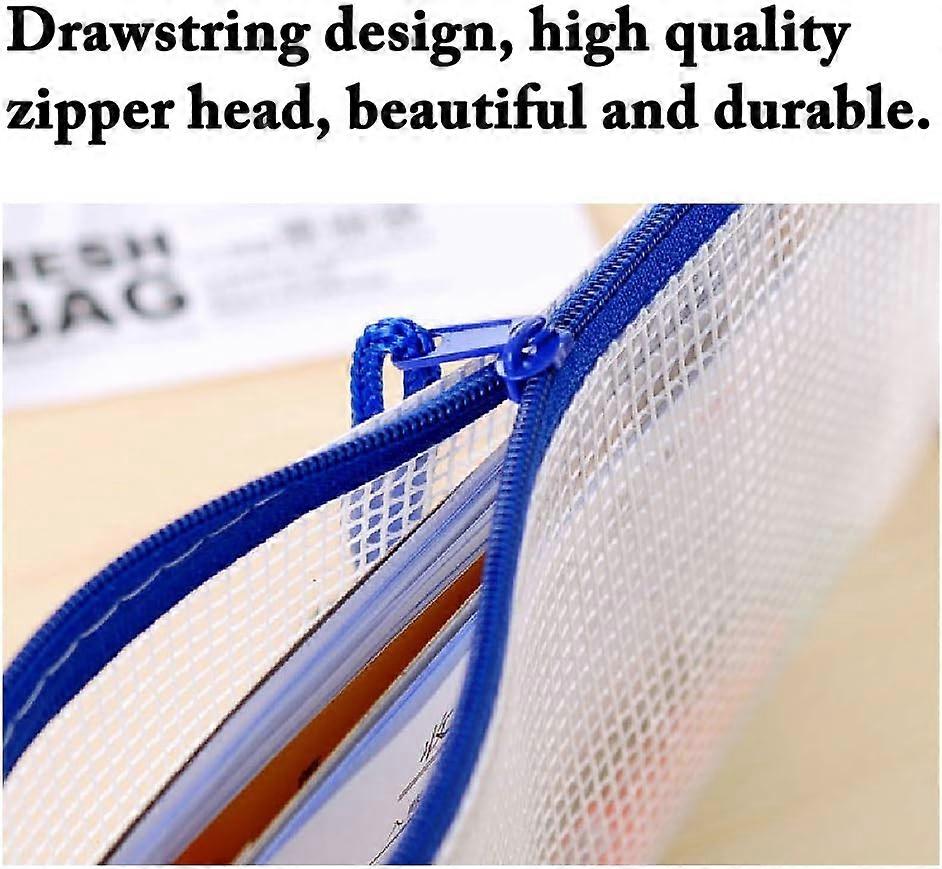 2025,10Pcs Zipper File Bags, Zipper Pouch, PVC Document Bag Zipper ...