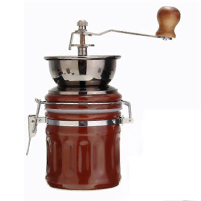 Manual Coffee Grinder Wood Vintage Hand Crank Coffee Mill With ...