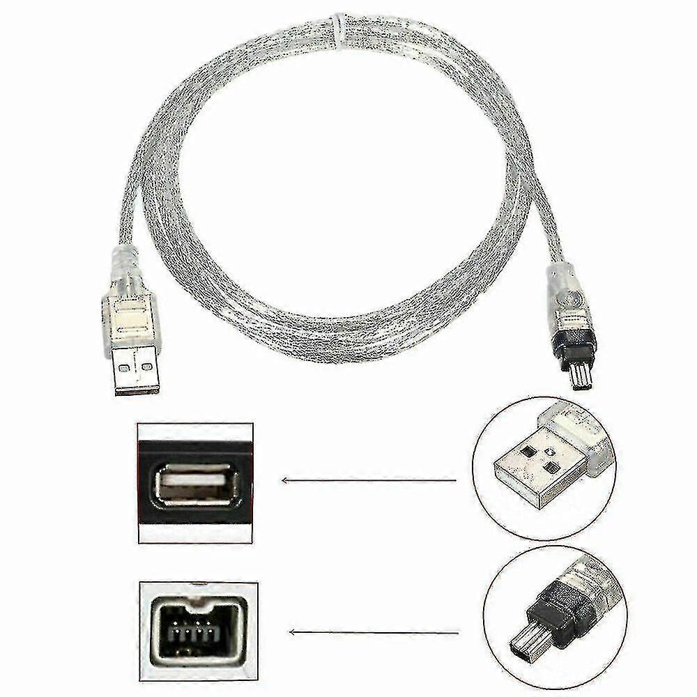 For Mini DV MiniDV USB Data Cable FireWire IEEE 1394 HDV Camcorder to ...