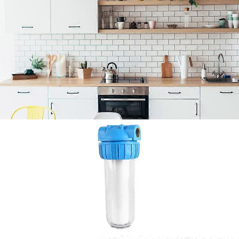 Water Filter Housing 10in with Transparent 1in Brass Port - Removes ...