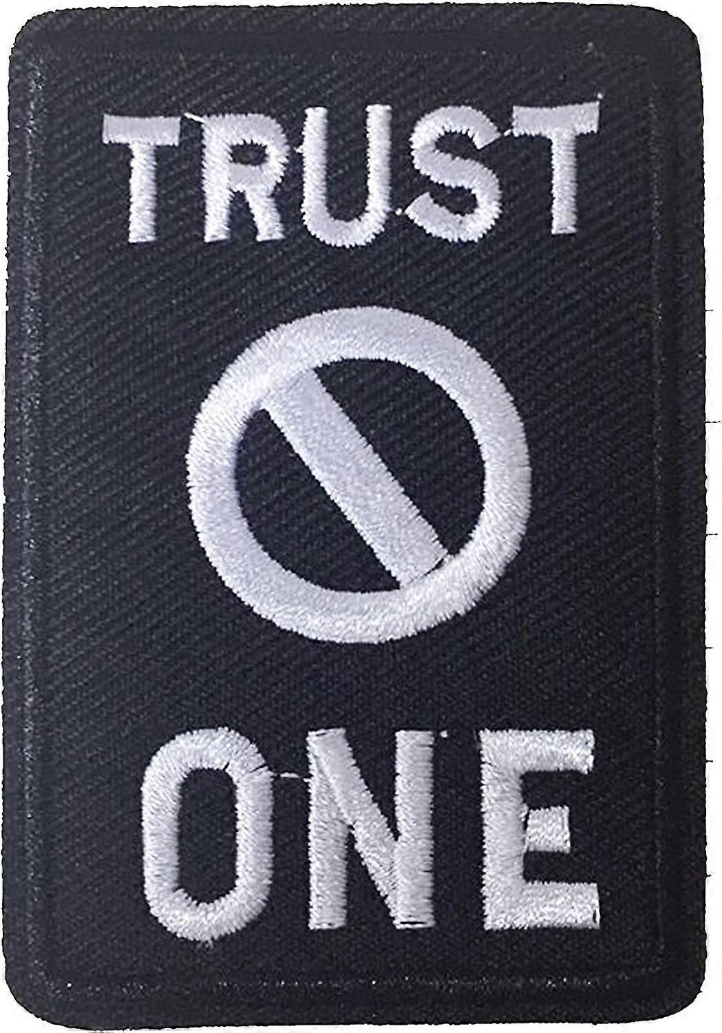 Iron on Patches for Clothes, 3pcs Trust No One Word Letter Iron-on ...