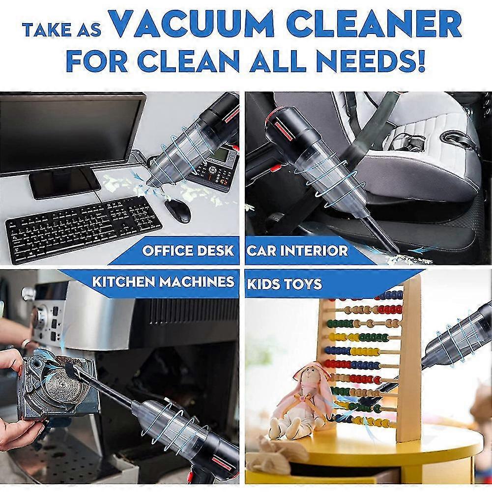 3-in-1 Computer Vacuum, Compressed Air Duster Blower, Portable Handheld ...