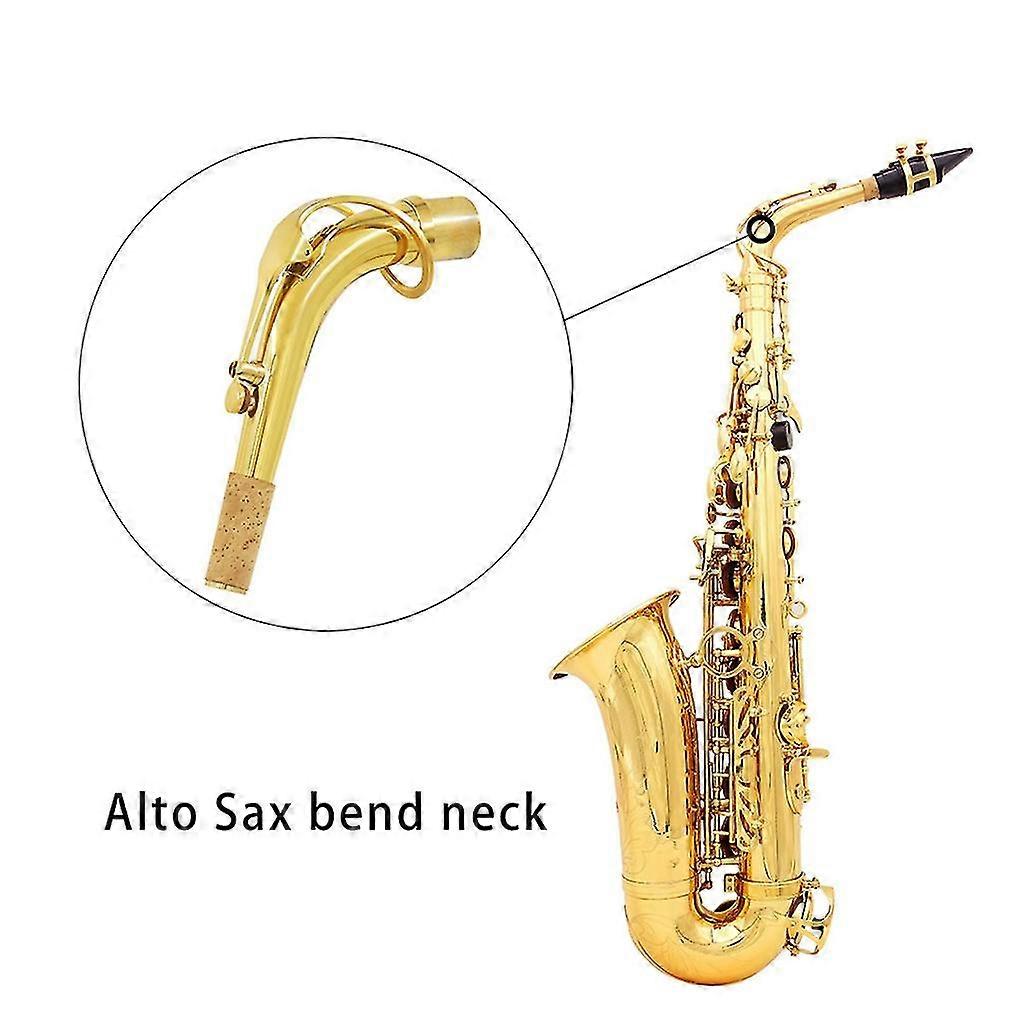24.5mm Diameter Brass Alto Saxophone Bend Neck Musical Instrument ...