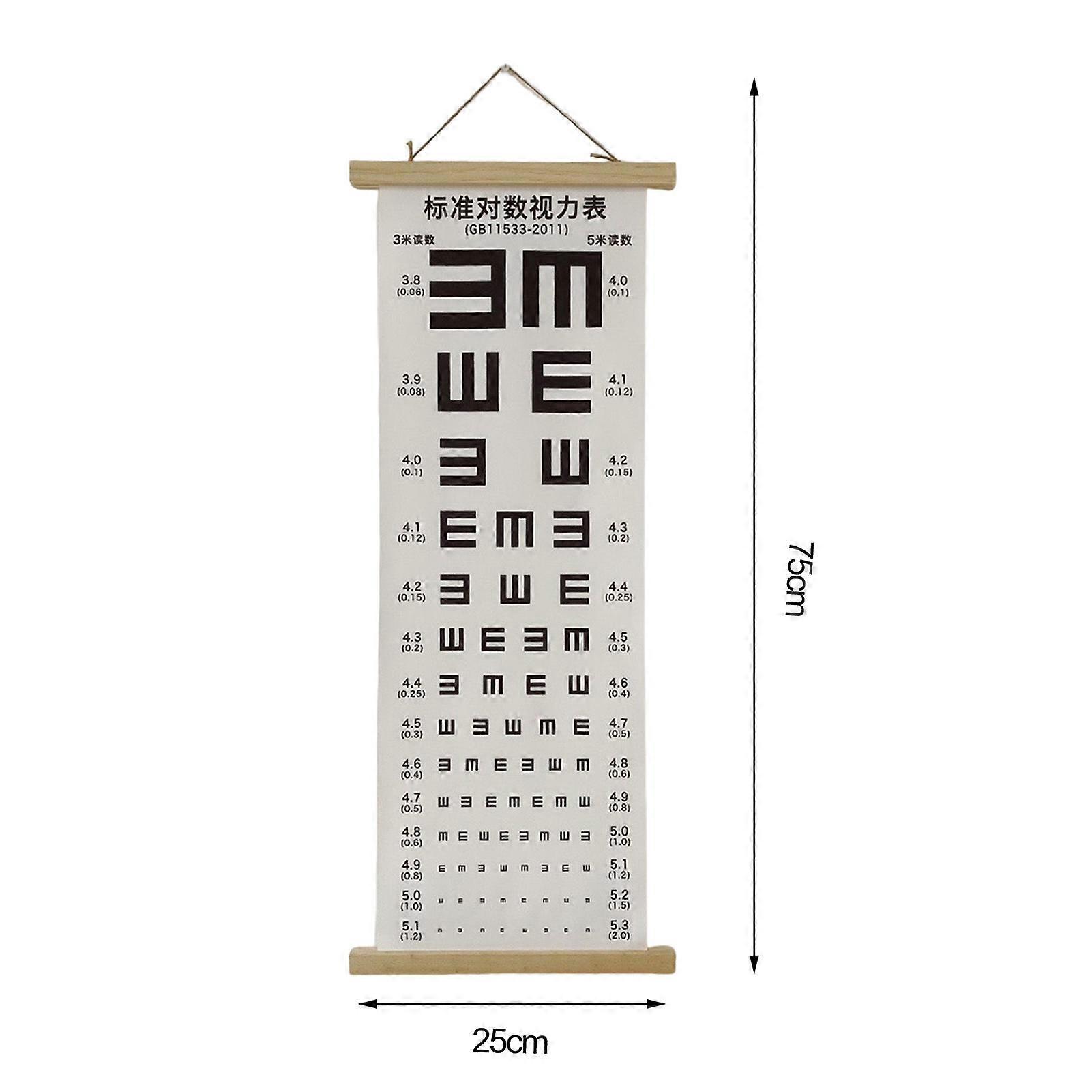 Eye Chart Multipurpose Waterproof Standardized Clear Printing Accurate ...