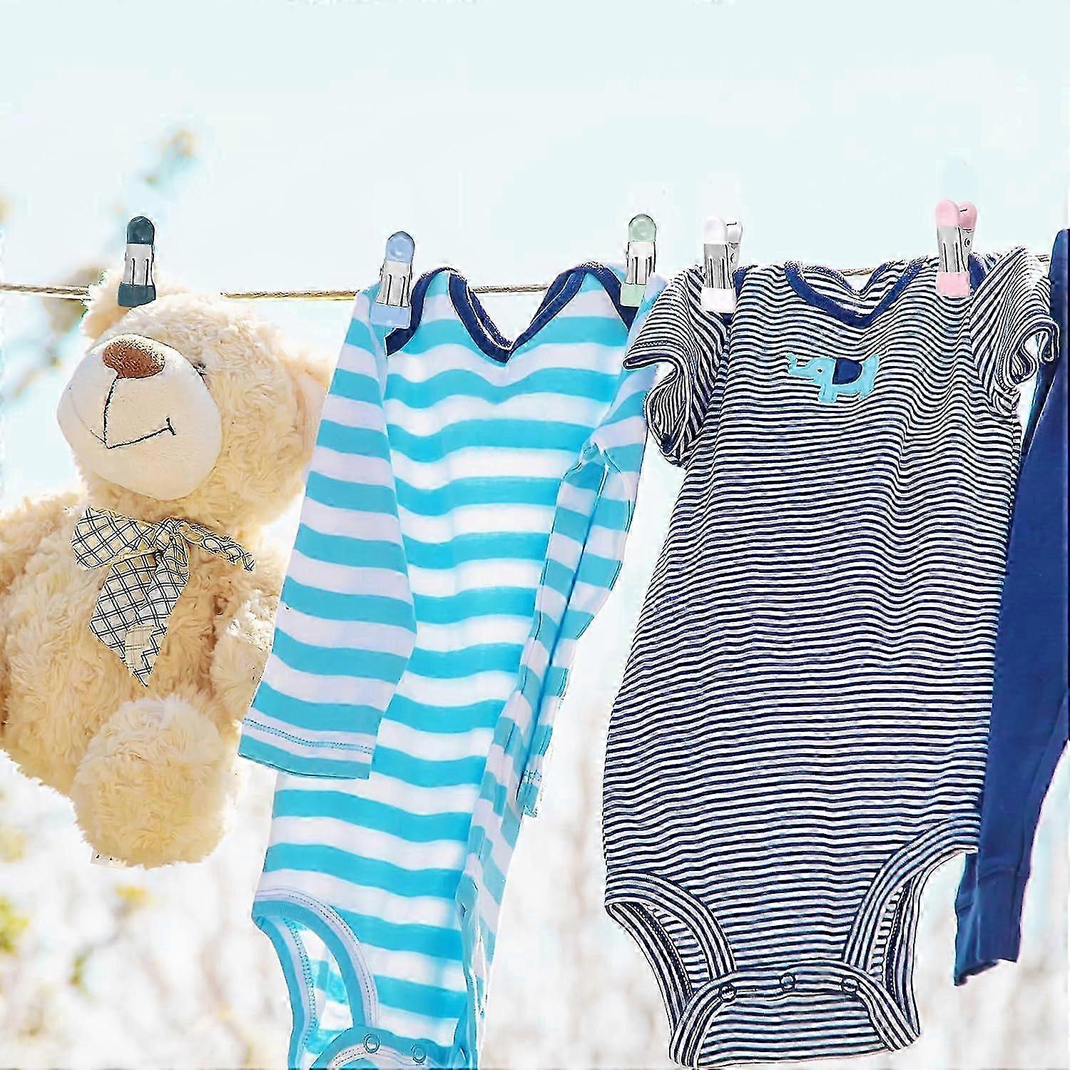 Clothes Pins Heavy Duty 30 Pack - 2.17 Inch Metal Chip Clips ...