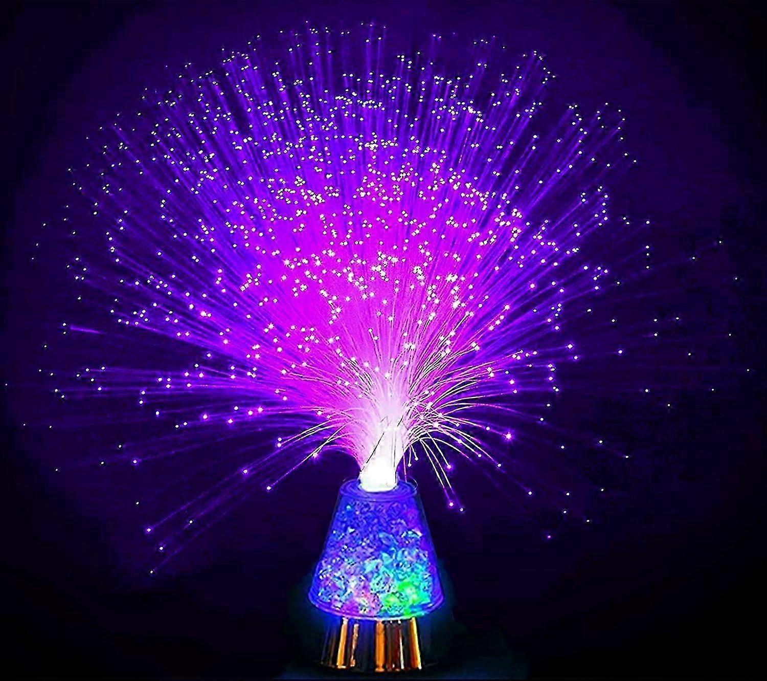 Walkbee LED Fiber Optic Lamp, LED Colourful Changing Fibre Optic ...