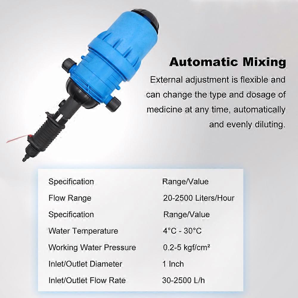 Adjustable Automatic Proportioning Dosage Pump Fertilizer Injector Water Powered Chemical Liquid ...
