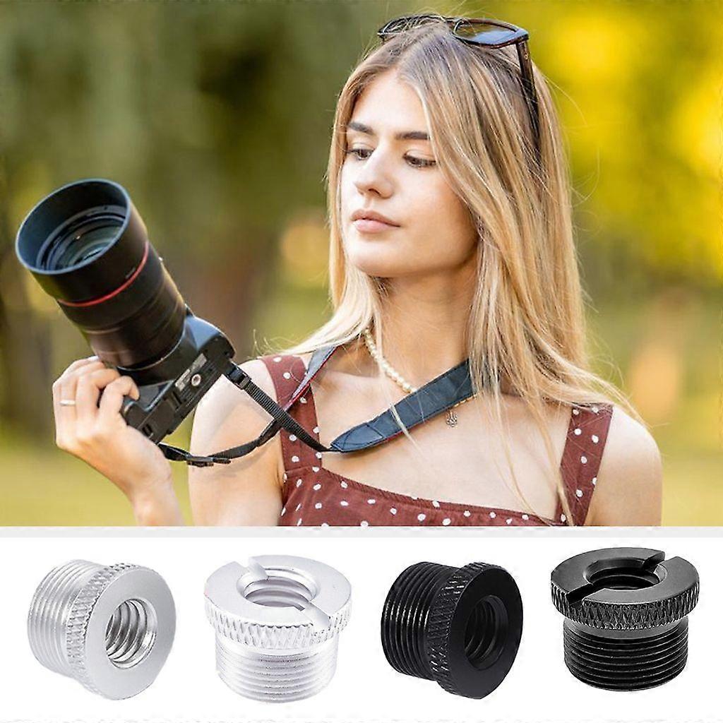 Screw Adapter Aluminum Alloy Thread 3/8 Female to 5/8 Male Camera Tripod Use | Fruugo UK