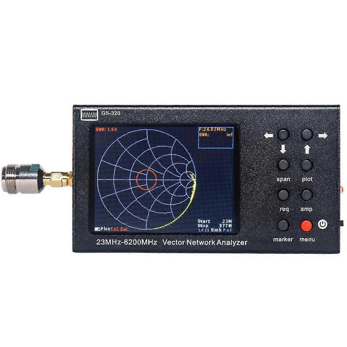 6GHz Vector Network Analyzer VNA Antenna Tester Handheld Portable Radio ...