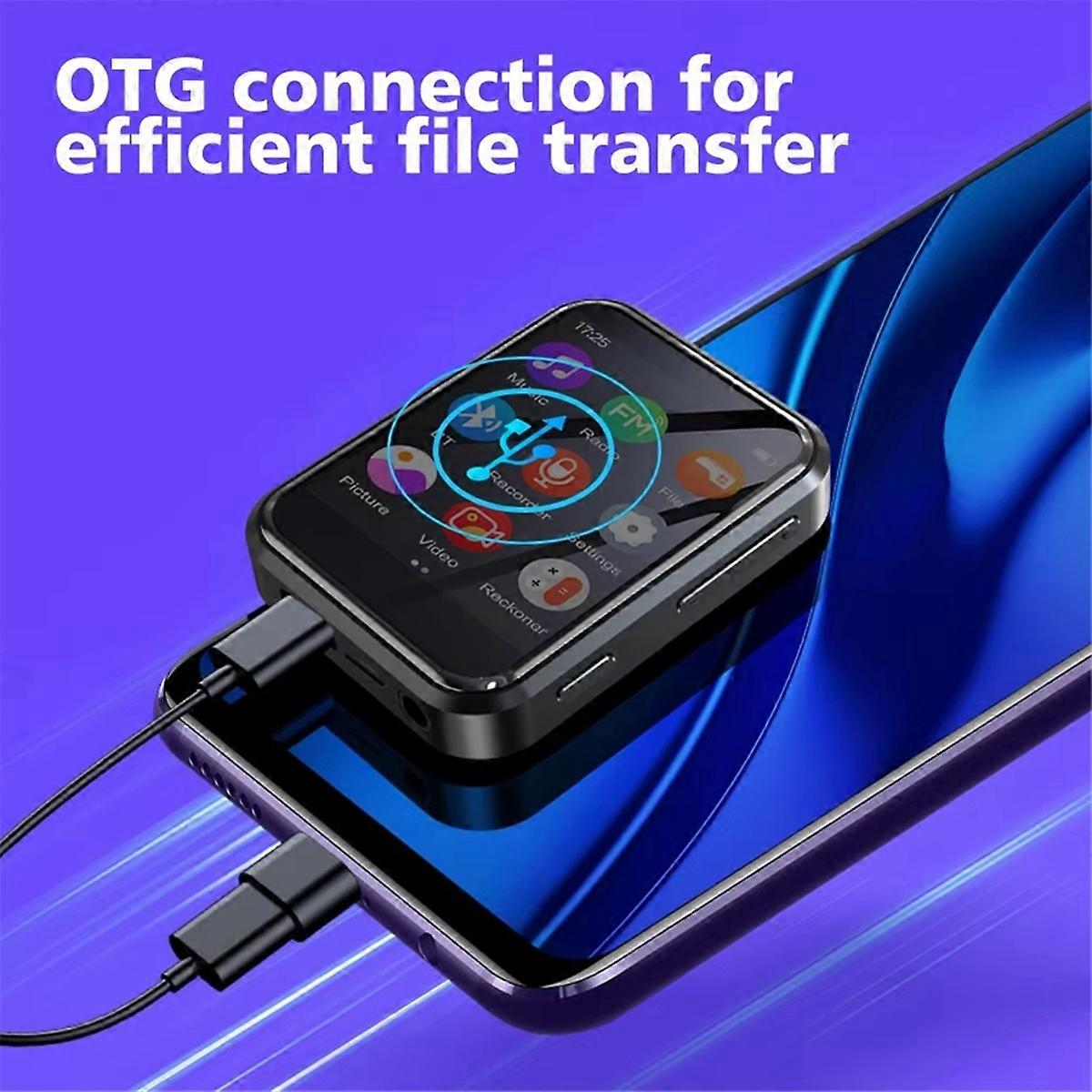 Portable MP3 Player Bluetooth 5.4 HiFi Music Player MP3 Touch Screen ...