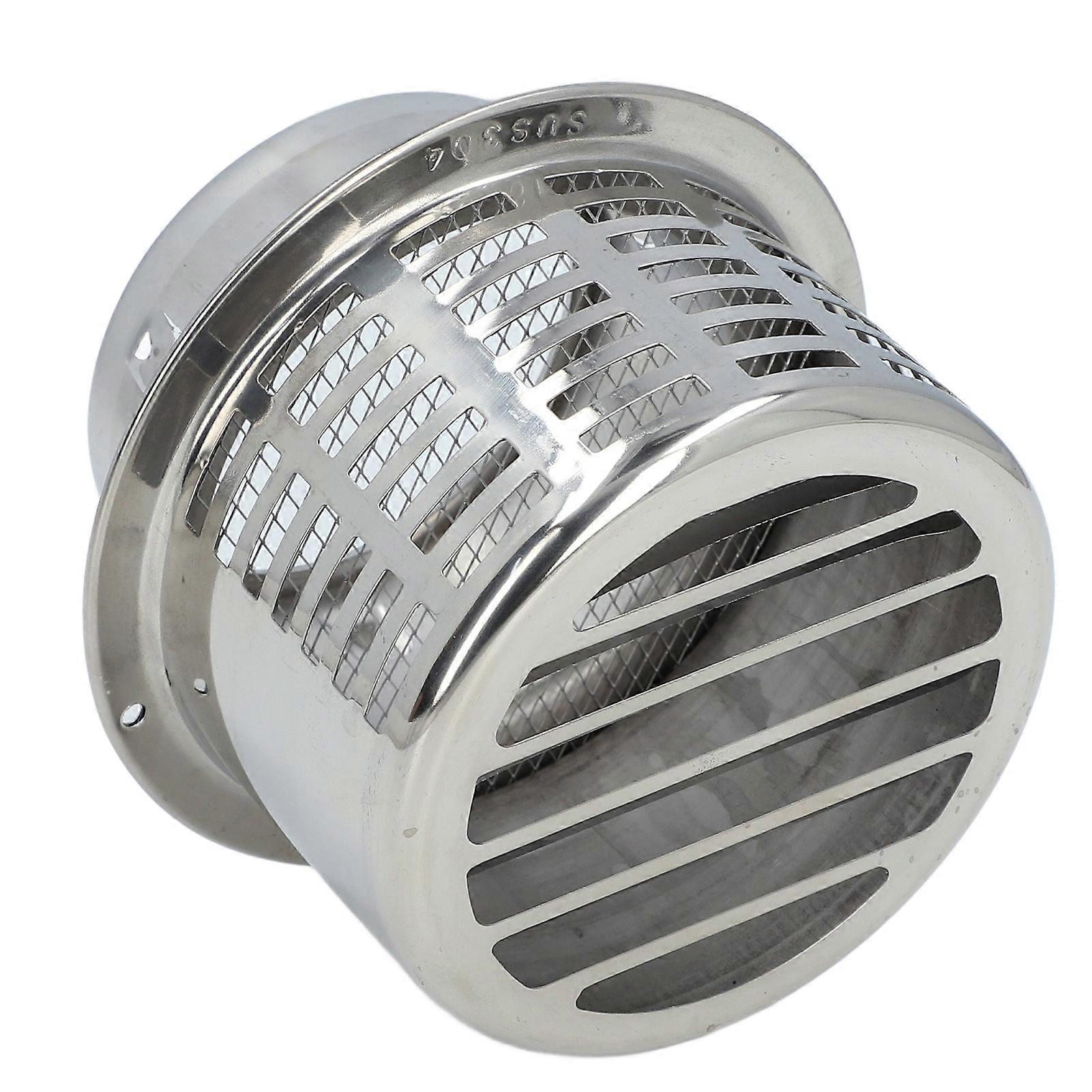 Stainless Steel Air Vent Cap Louvered Vent Cover Round Air Vent Louver ...