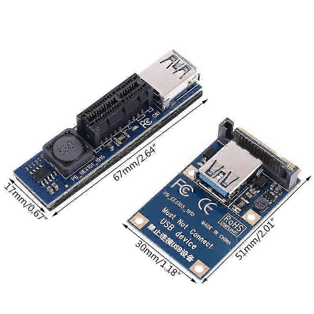 Mini PCIE to PCI-E X1 Card Extension Port Adapter Graphics Cards PCIE ...