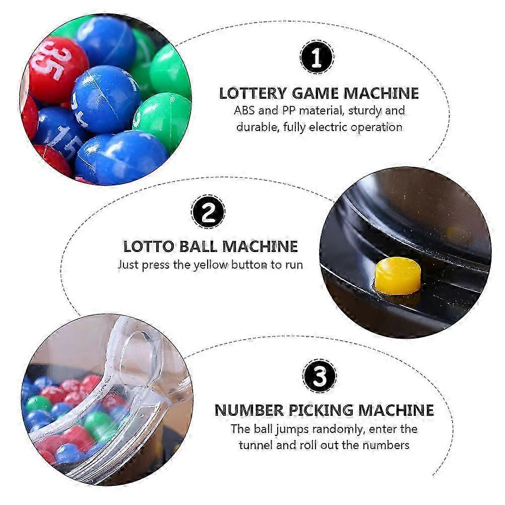 1 Set Electric Lottery Machine Party Mini Lotto Games Machine Jackpot ...