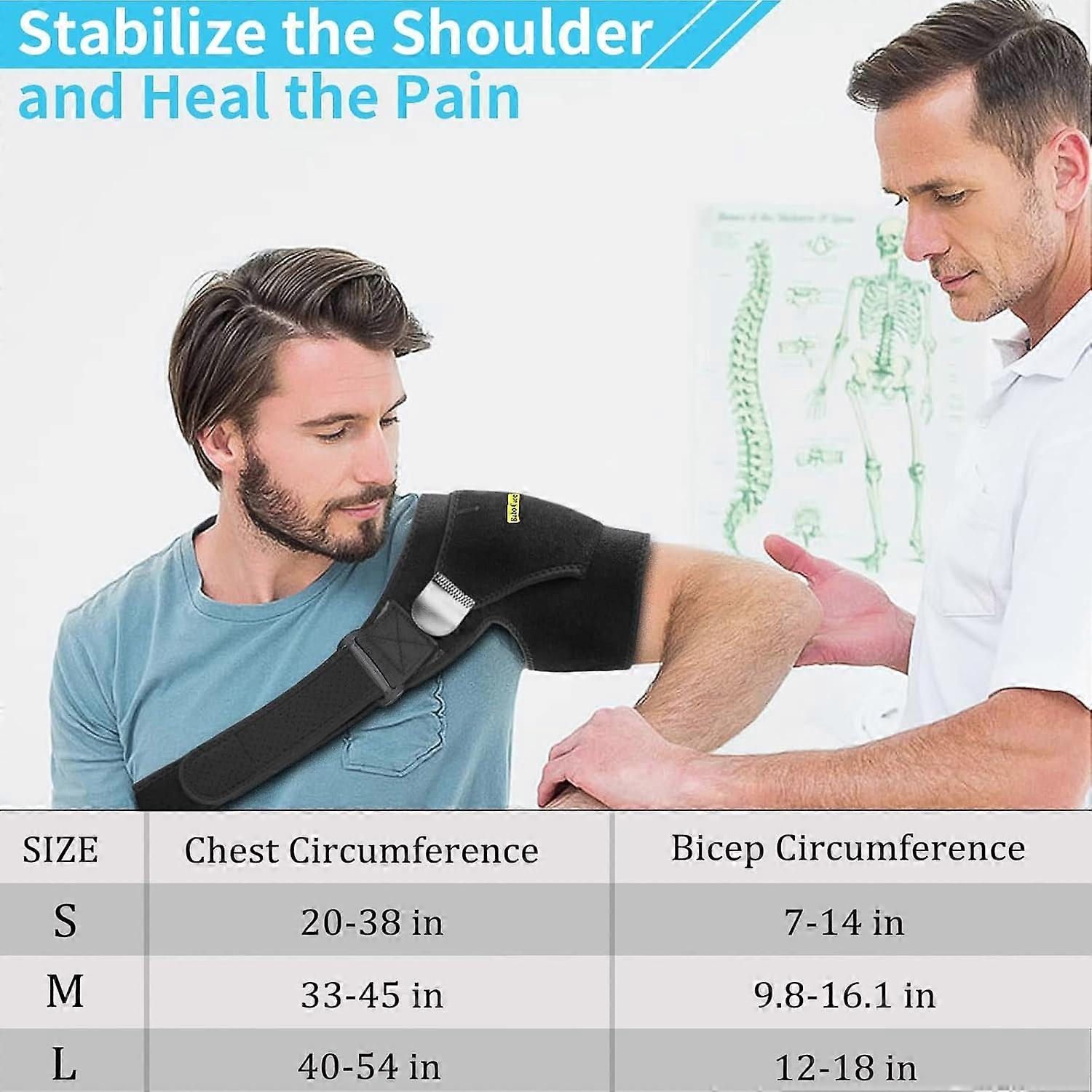 Shoulder Stability Brace with Pressure Pad - Lightweight Neoprene ...