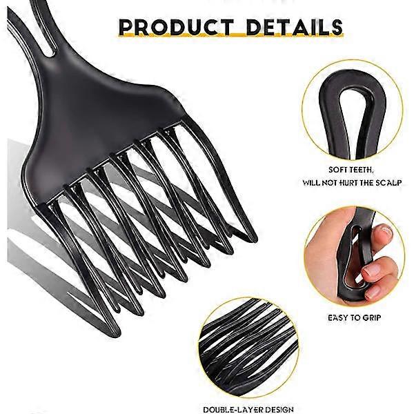 1 pc Afro Comb, Wide Tooth Plastic Afro Comb, Curl Comb, for Styling ...