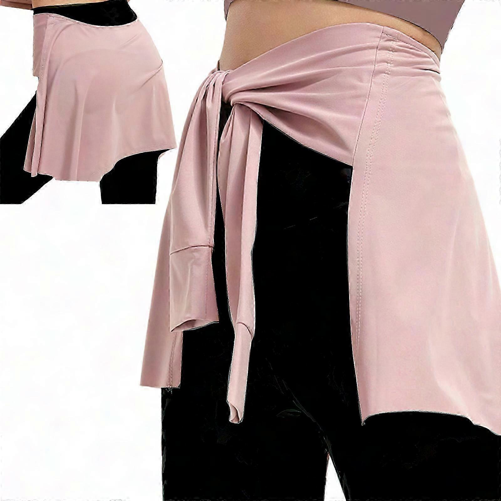 White Solid Color Wrap Skirt - Yoga Hip Scarf, Athletic Tennis Workout ...