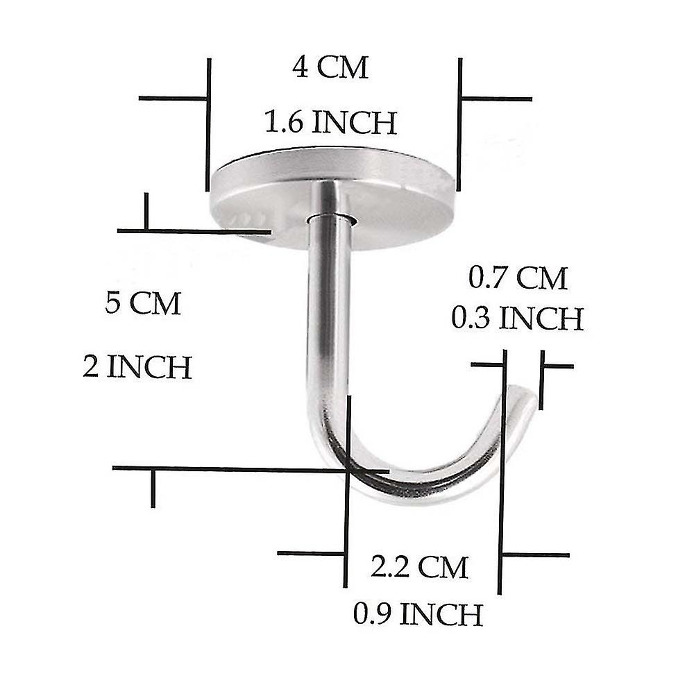 Stainless Steel Screws Mount Ceiling Hooks, Coat Hanger (2 Inch , 4 ...