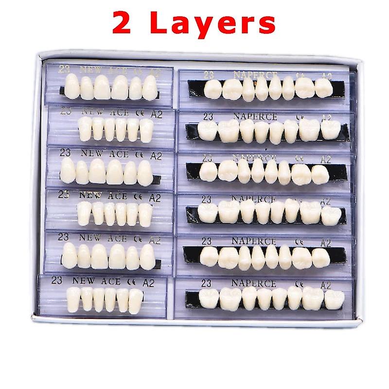 168 Pieces/6sets /box Dental Synthetic Polymer Teeth Full Set Resin ...
