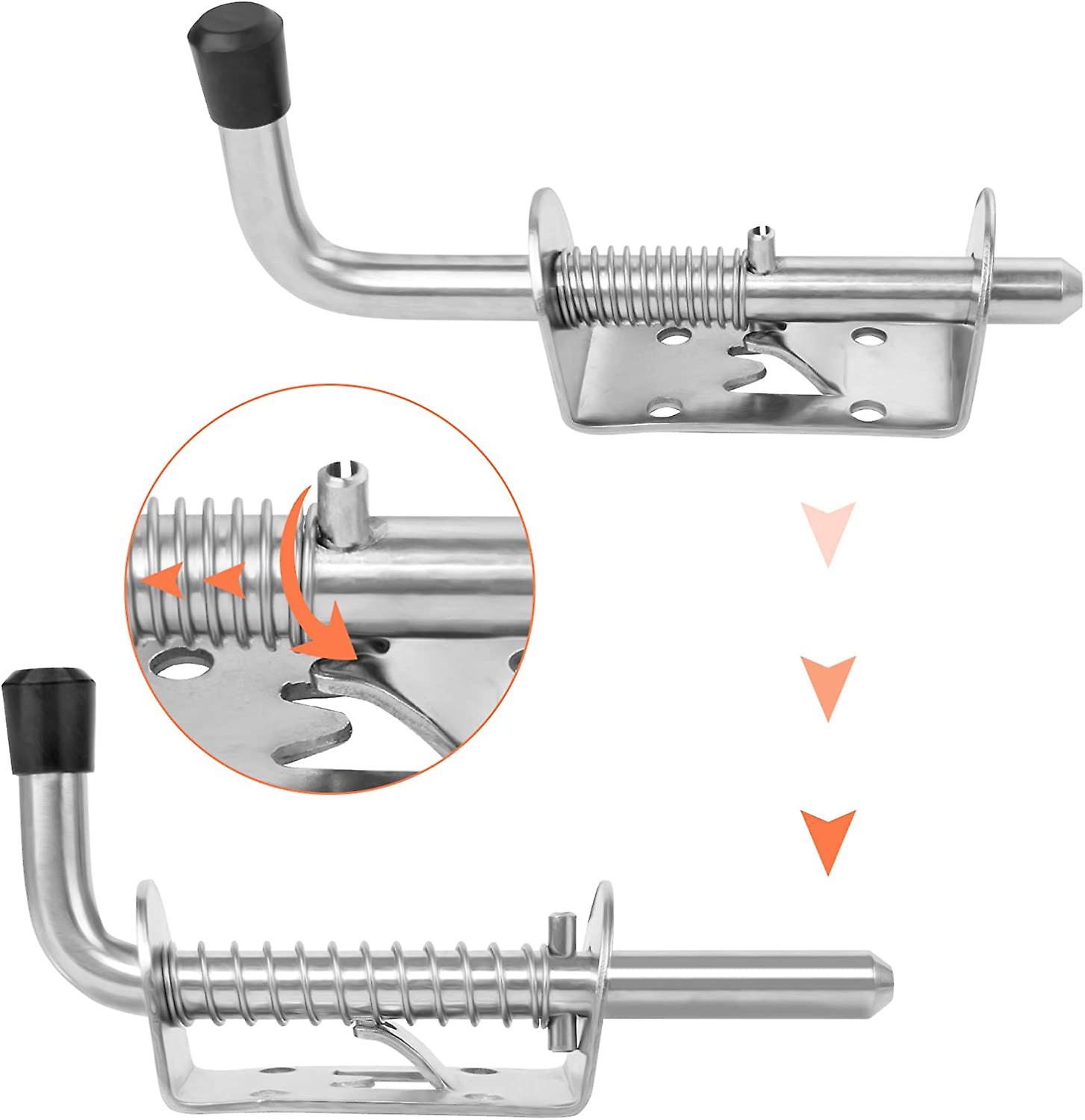 Spring Loaded Latch, Barrel Bolt Lock Spring Pin Loaded Locking Latch ...