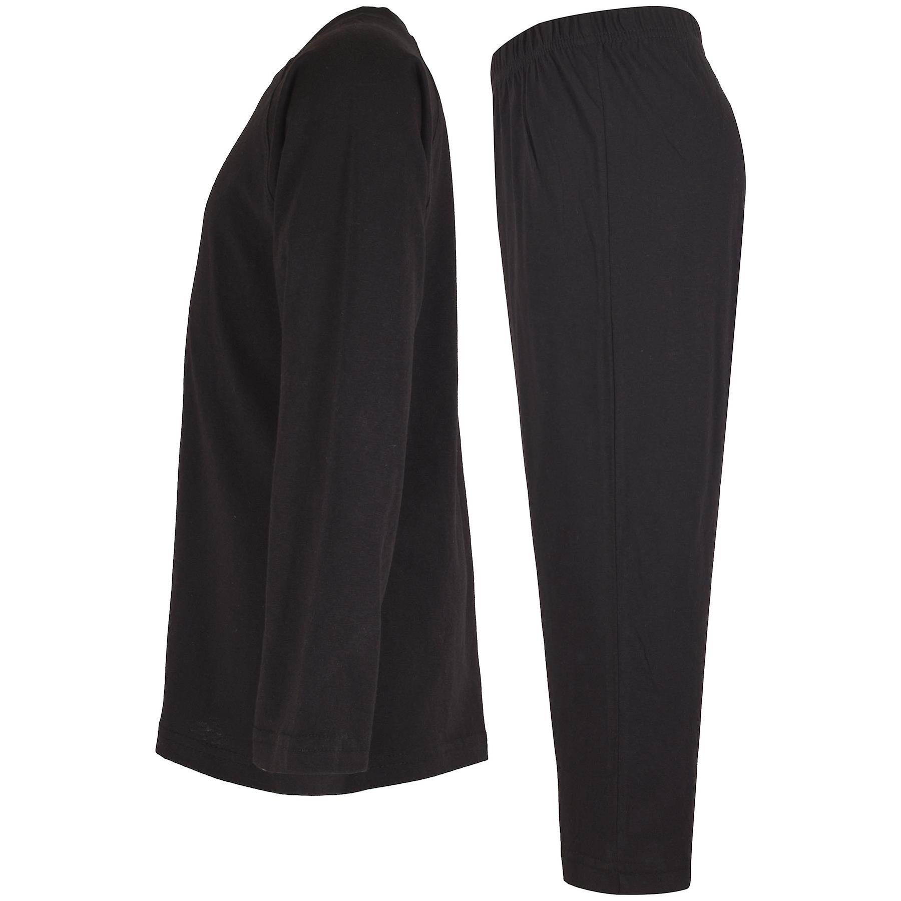 A2Z 4 Kids Girls Boys Raglan Sleeves Plain Pyjamas 2 Piece Comfort ...