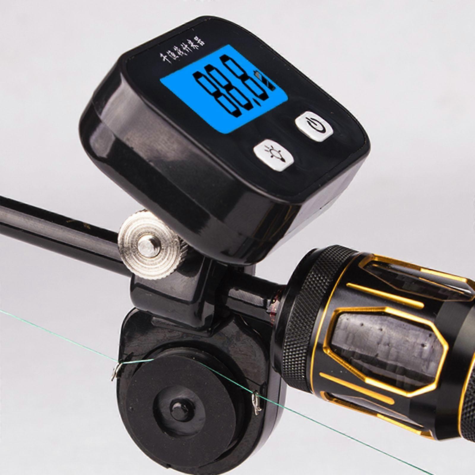 Fishing Line Counter LED Screen Jigging Trolling Compact Sea Reel Meter ...