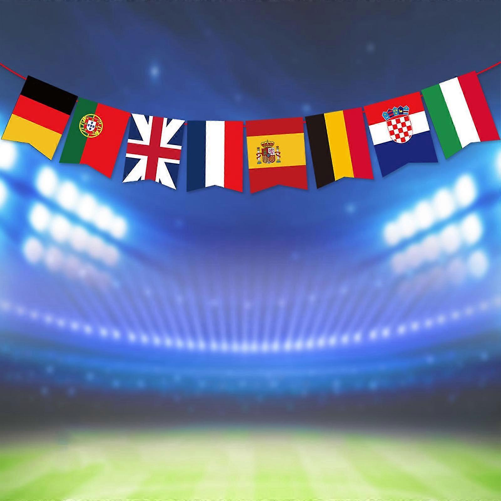 2024 European Cup Football Flag Bar Club Football Party Decoration Flag ...