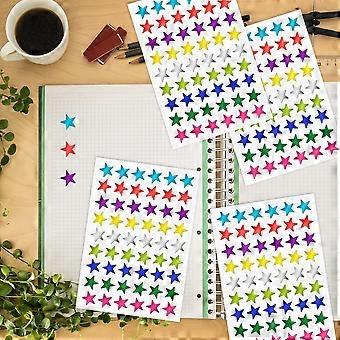 30 Sheets 9 Colors Small Foil Star Stickers - 0.5 Inch Star Stickers ...