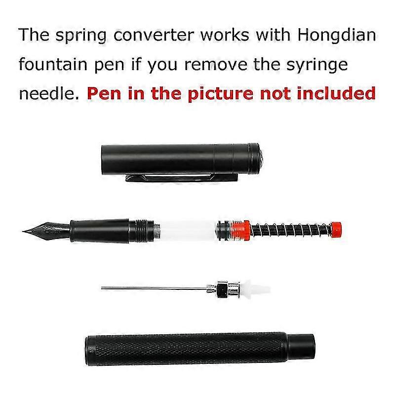 5 PCS Fountain Pen Ink Syringe Filler, Spring Converter with Removable ...